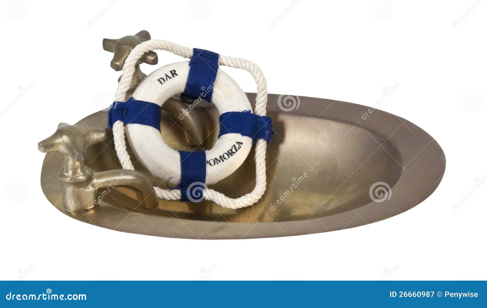 Brass Sink and Floatation Device Stock Image - Image of handles, round ...