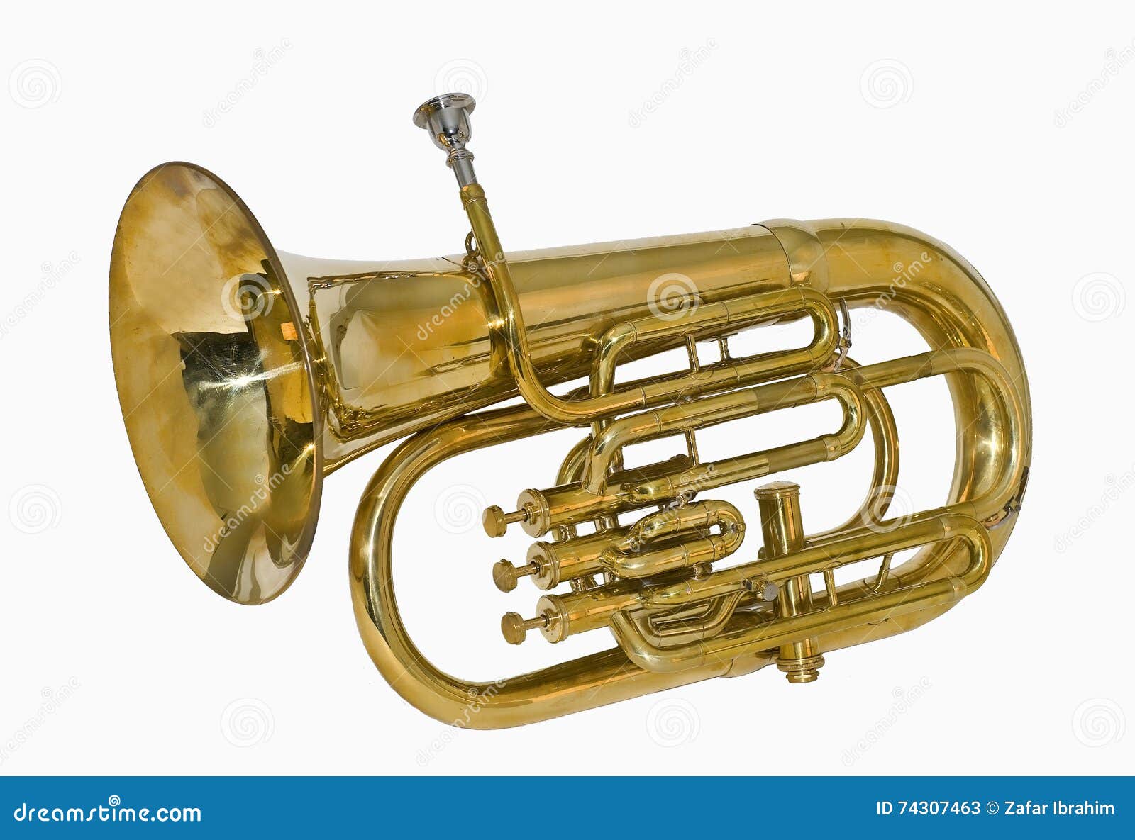 Brass tuba stock image. Image of gourd, brass, indian - 74307463