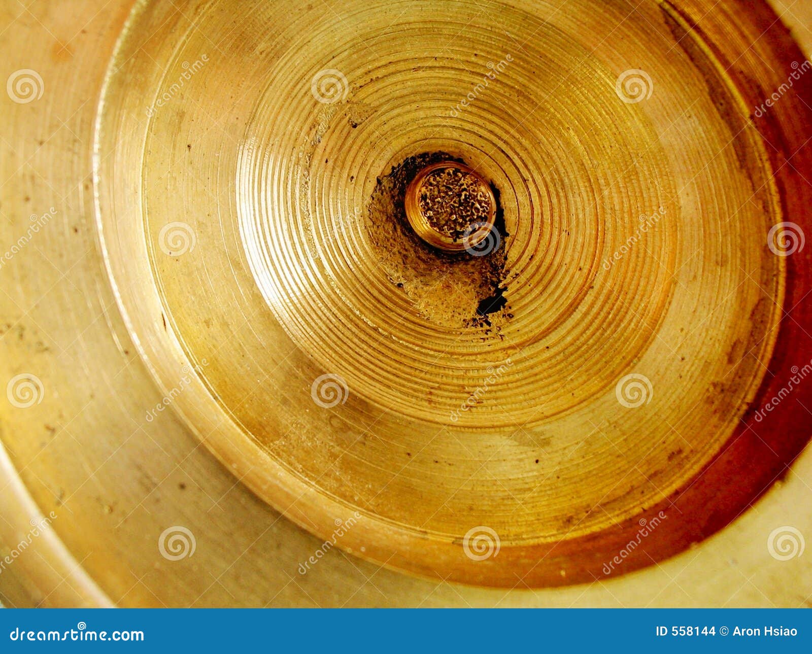 Brass Wheel or Disc, Close-up Stock Photo - Image of machine, equipment ...