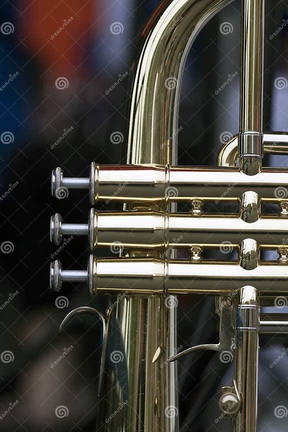 Brass wind instrument stock photo. Image of band, loudly - 32027118