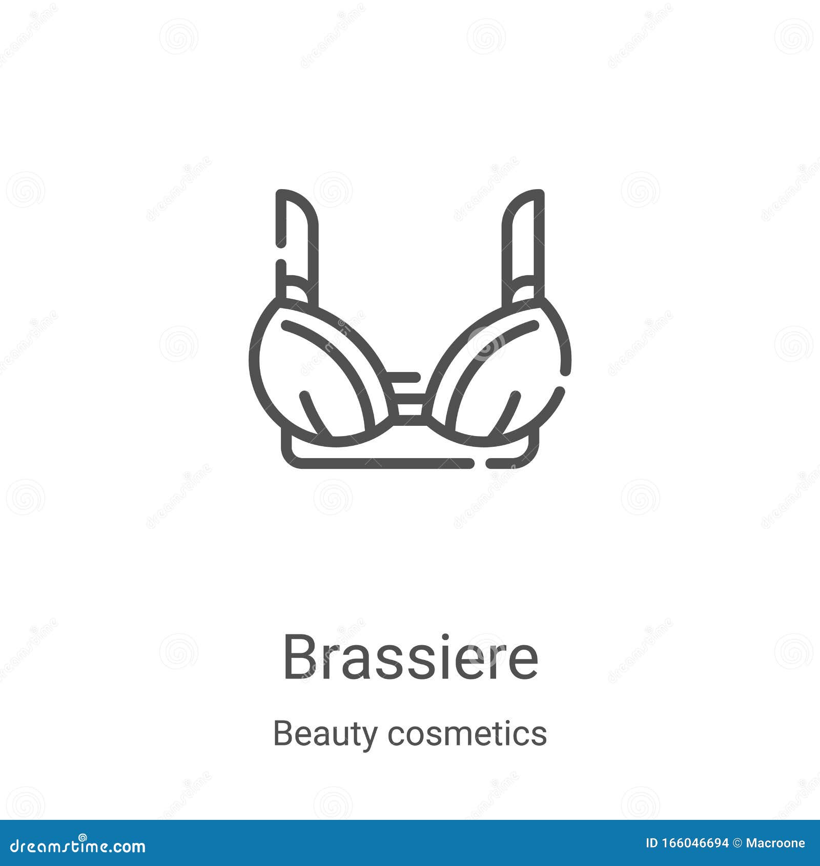 Brassiere Linear Icon. Modern Outline Brassiere Logo Concept On Vector ...