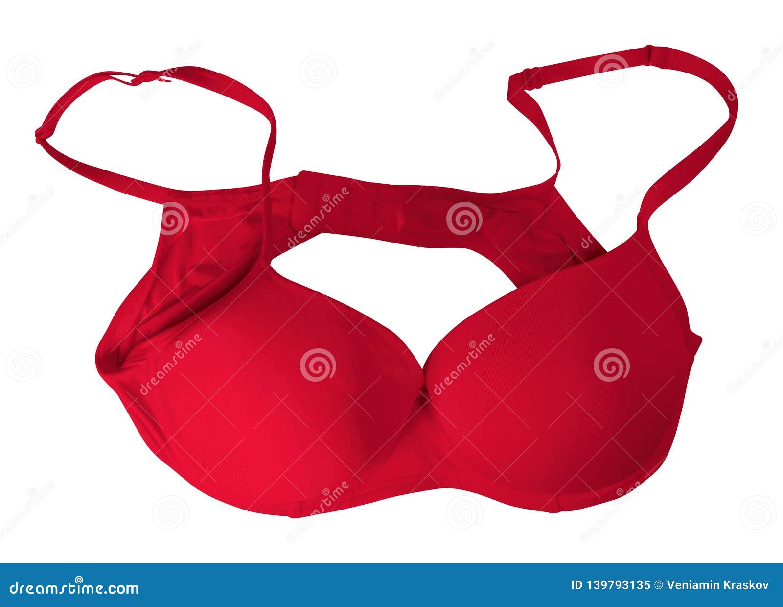 Brassiere isolated - red stock image. Image of glamour - 139793135