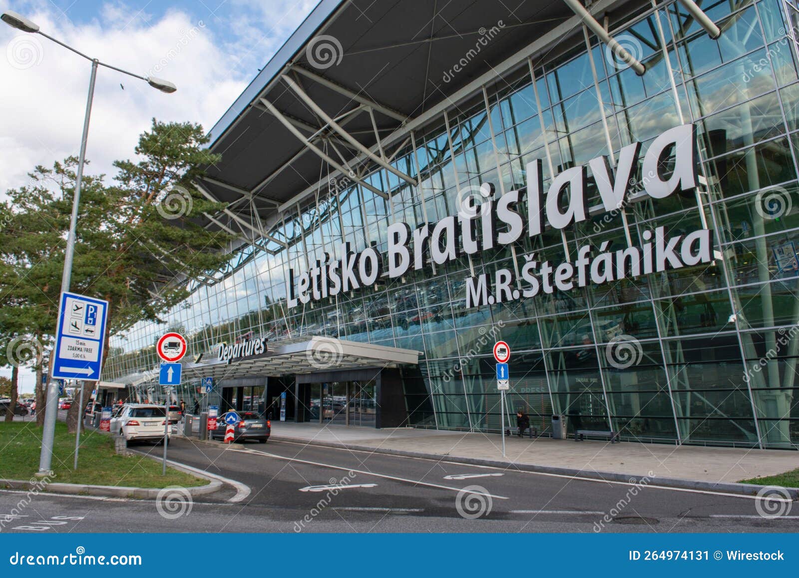 Bratislava Airport Terminal Building Facade Editorial Photo - Image of ...