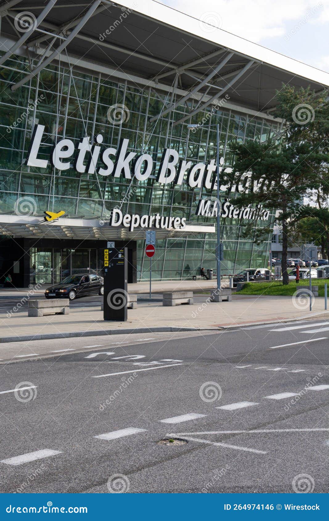 Bratislava Airport Terminal Building Facade Editorial Photo - Image of ...