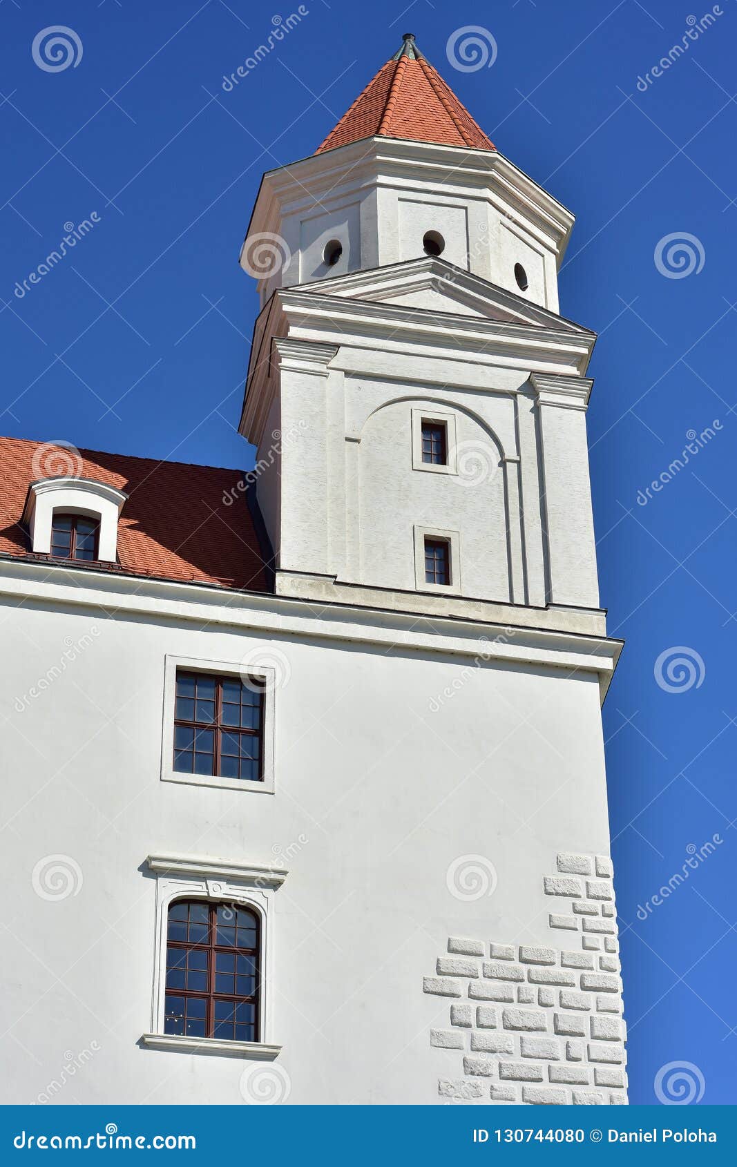 Bratislava Castle Corner Tower Stock Photo - Image of fortress ...