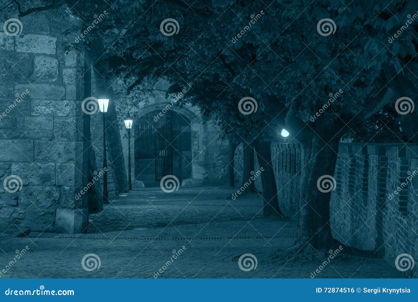 Bratislava Castle Gate at Night Stock Photo - Image of heritage ...