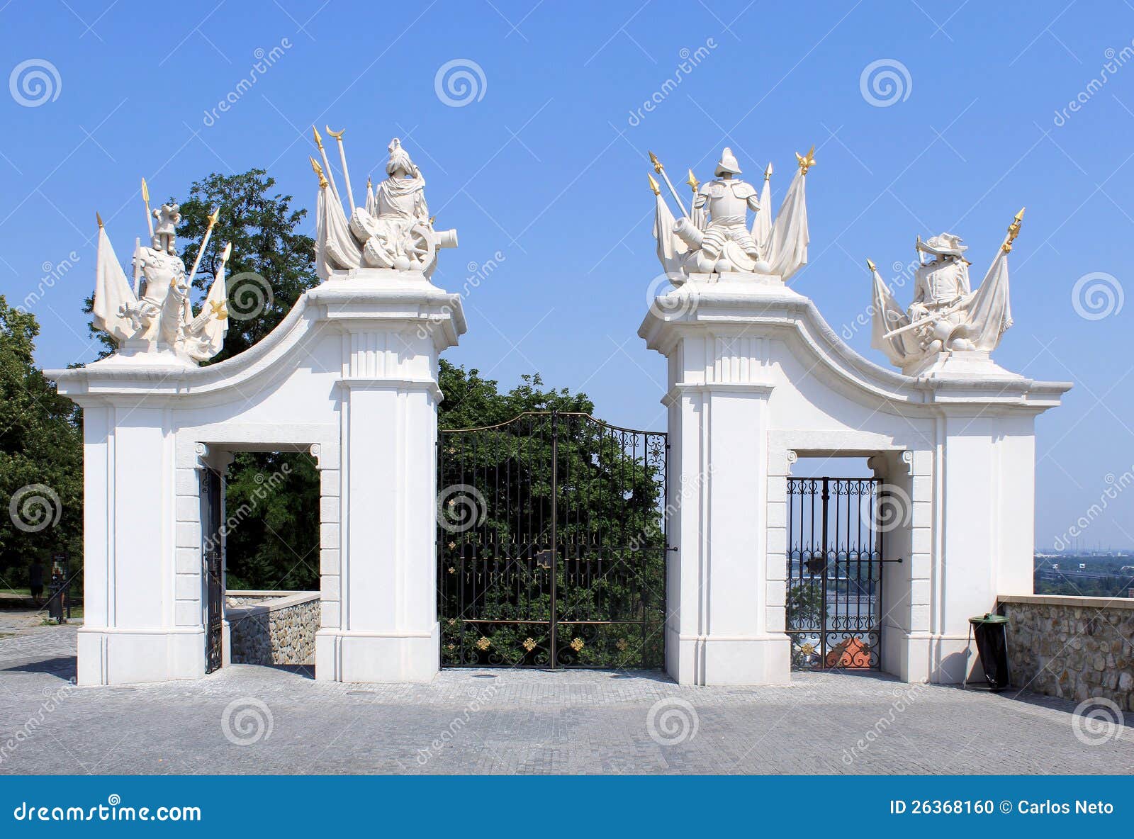 Bratislava Castle Gate. Slovakia Stock Photo - Image of construction ...