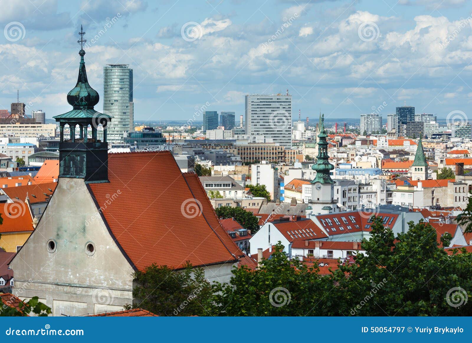 Bratislava City Spring View (Slovakia) Stock Image - Image of house ...