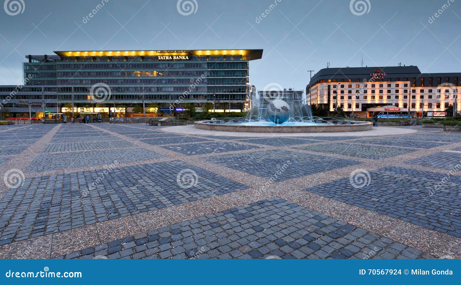 Bratislava. editorial stock image. Image of capital, plaza - 70567924