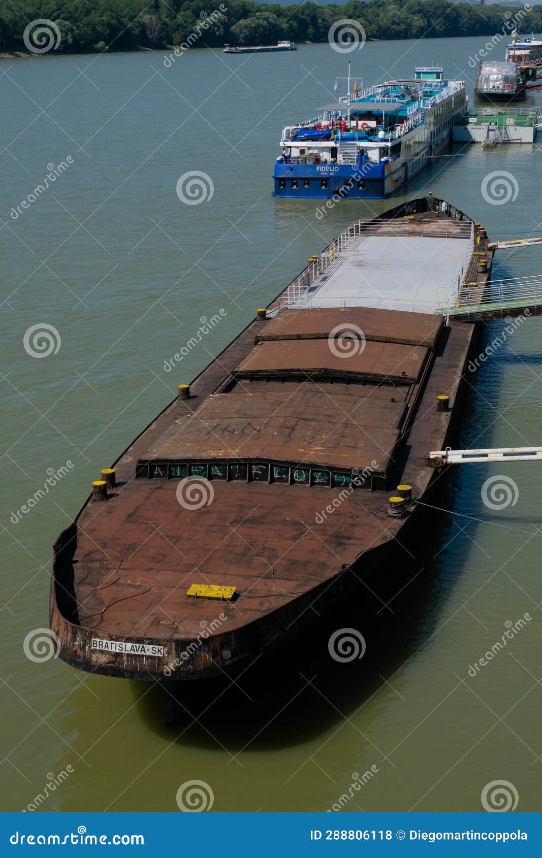 Ship on the Danube River editorial stock photo. Image of touristic ...