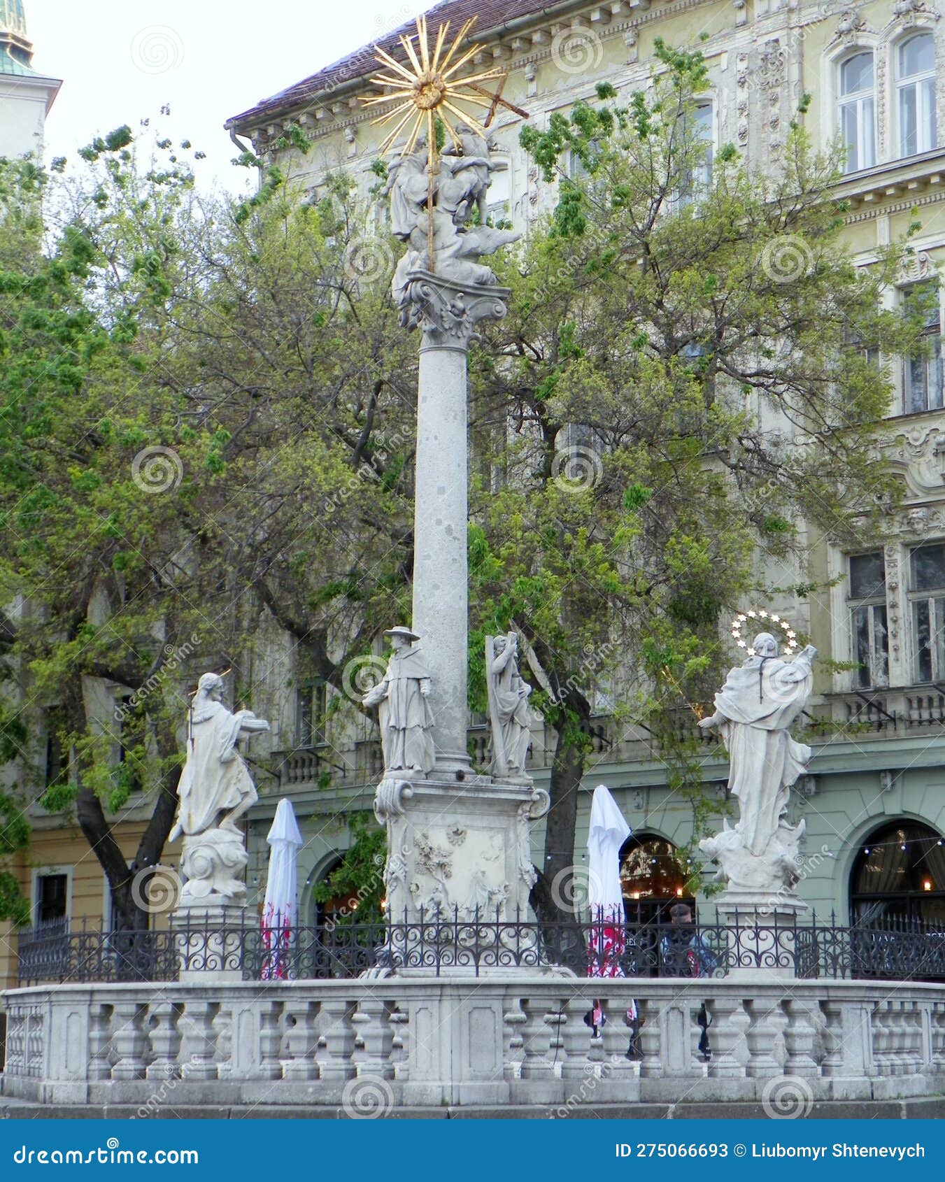Bratislava, Slovakia, Holy Trinity Column Editorial Stock Photo - Image ...