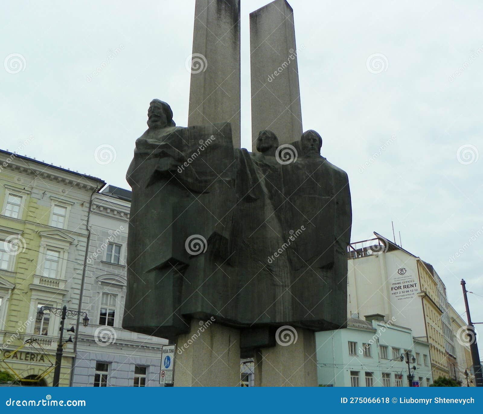 Bratislava, Slovakia, Ludovit Stur Statue Stock Photo - Image of city ...