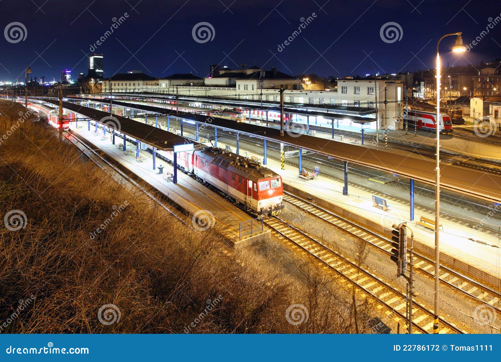 Bratislava Train Main Station Stock Photo - Image of europe, point ...