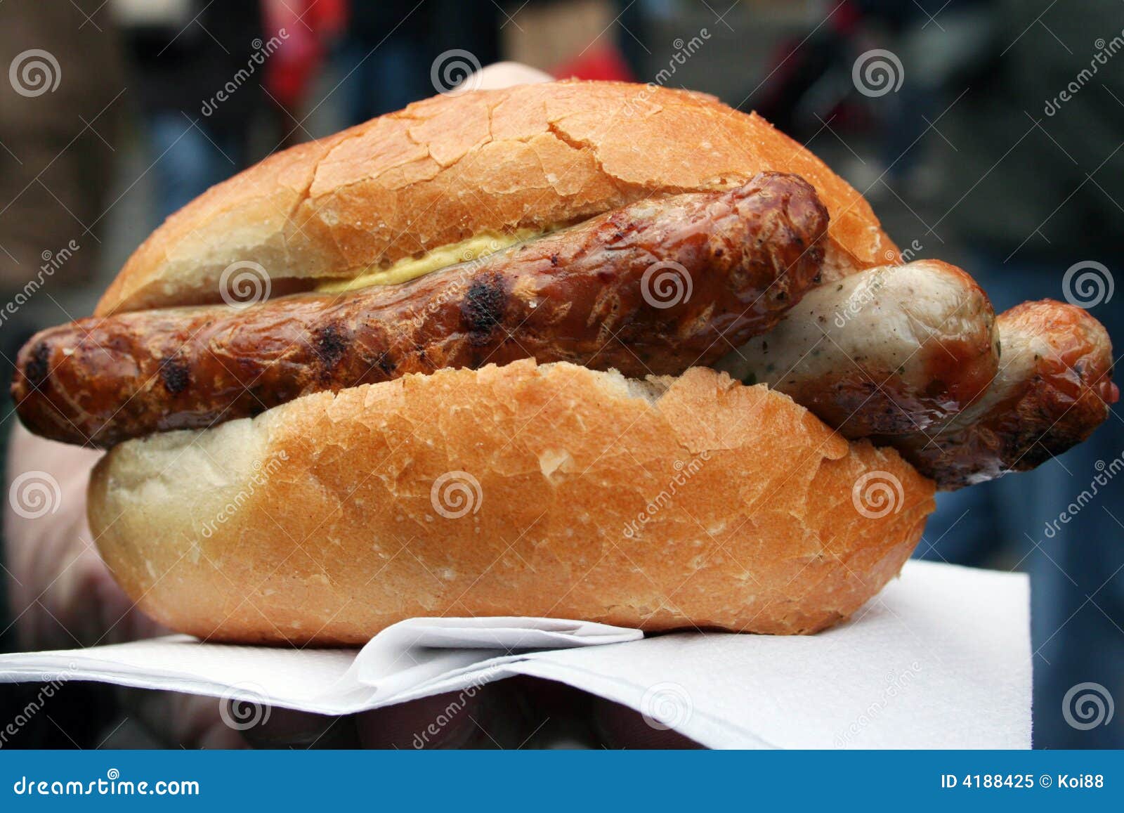 Bratwurst stock image. Image of bavarian, three, nuremberg - 4188425