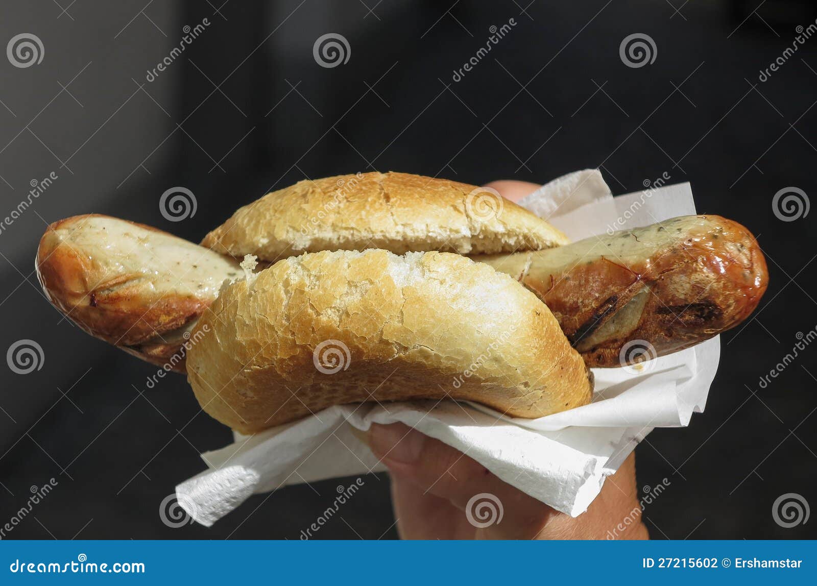 Bread Roll Buns In A Brown Paper Bag. Eco Friendly Disposable ...
