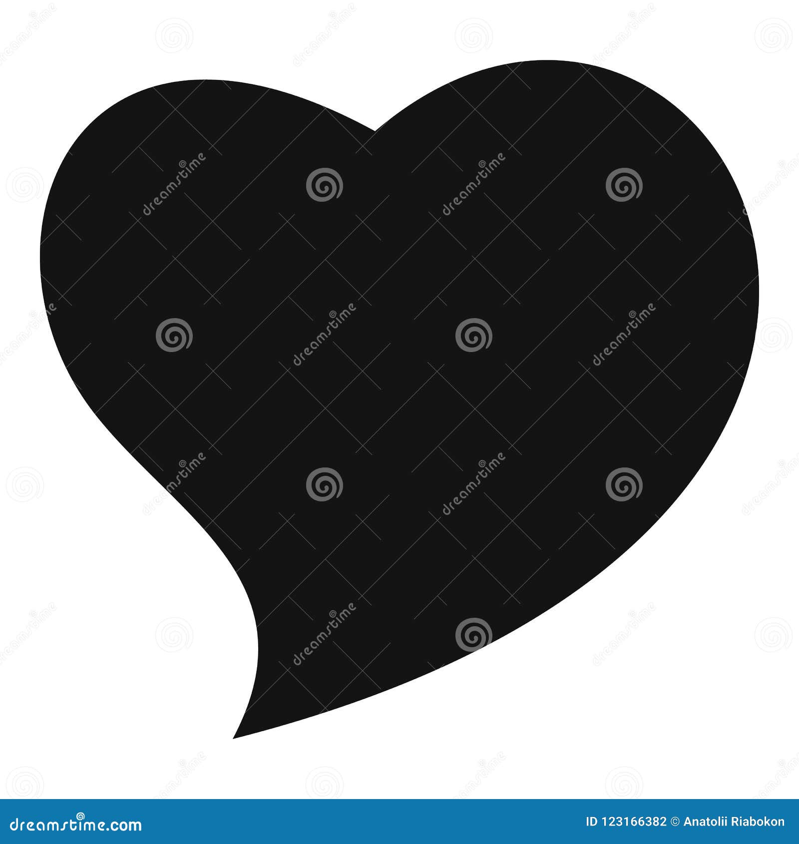 Brave Heart Icon, Simple Style. Stock Illustration - Illustration of ...
