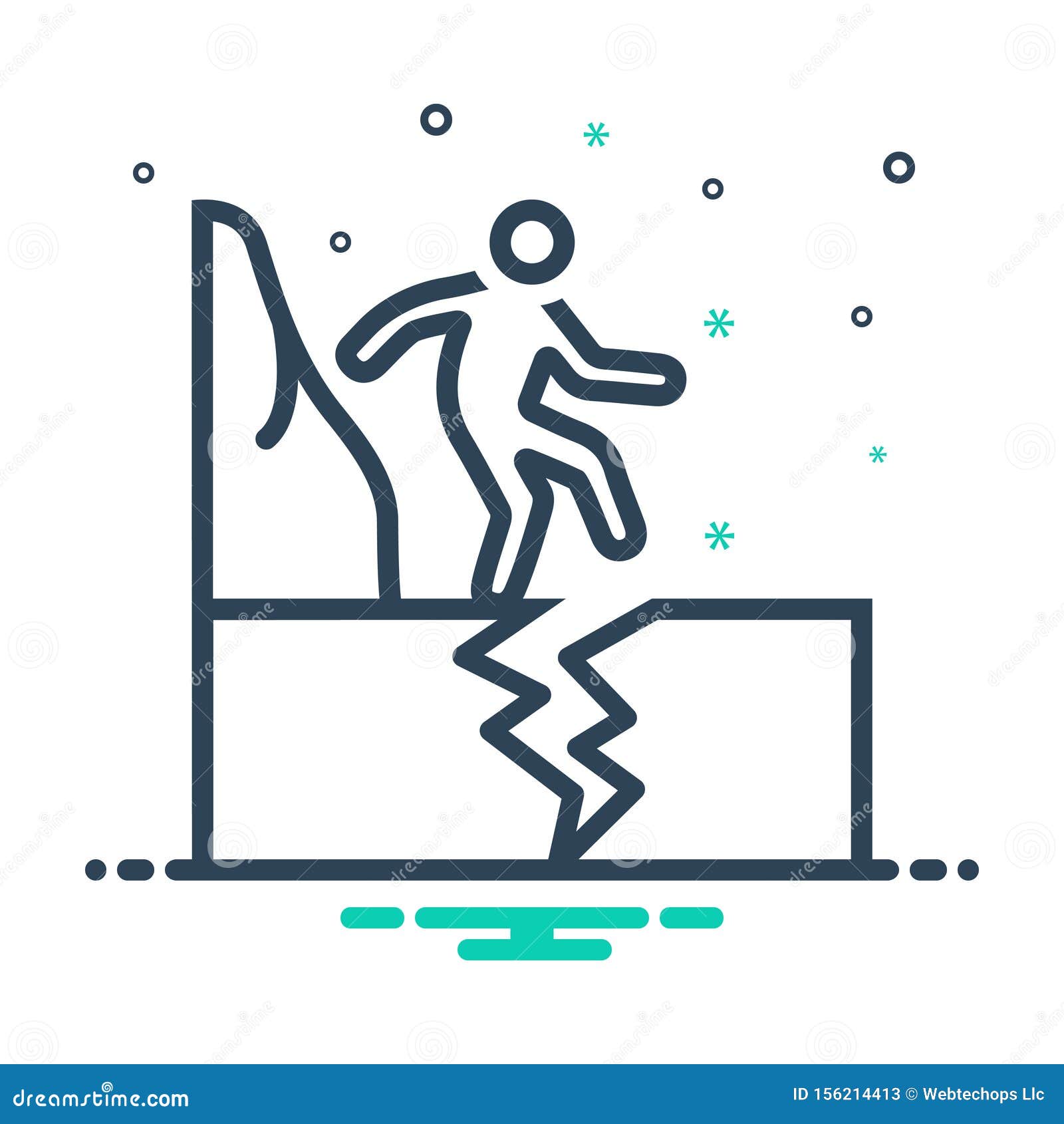 Black Mix Icon for Brave, Valiant and Gallant Stock Illustration ...