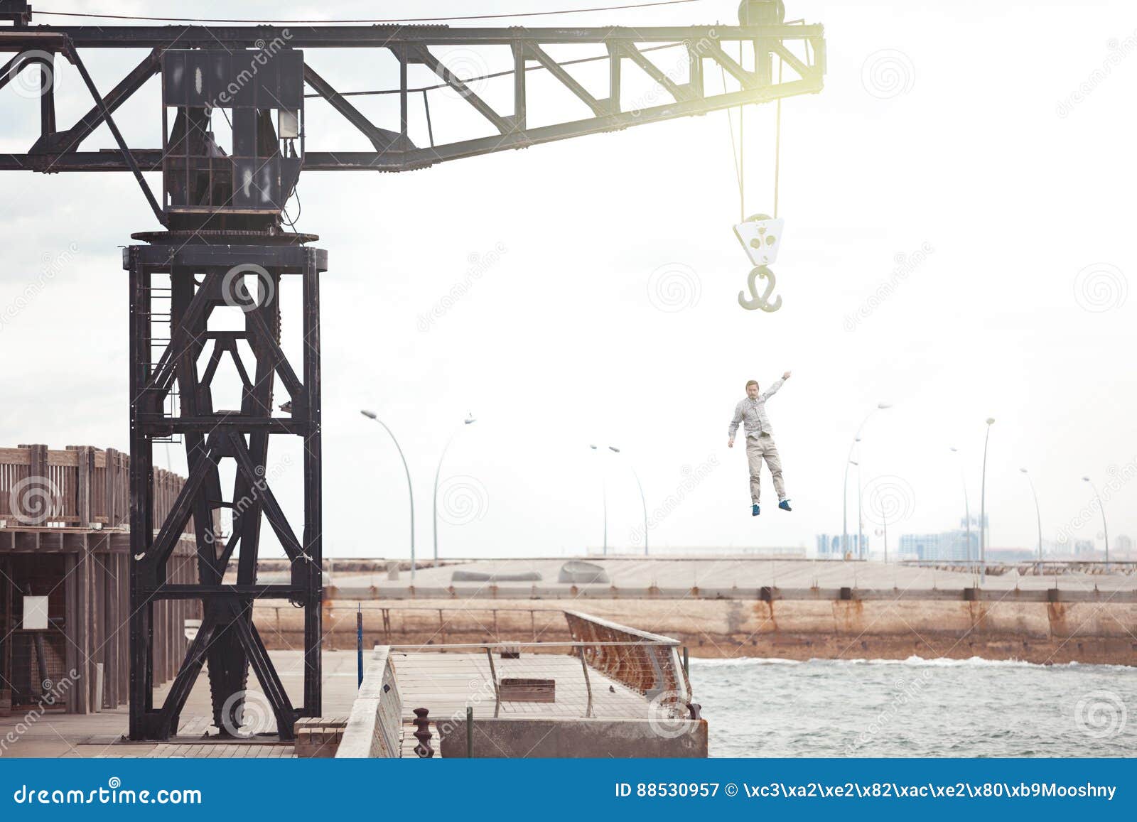 Brave Man Falling Crane Stock Photos - Free & Royalty-Free Stock Photos ...