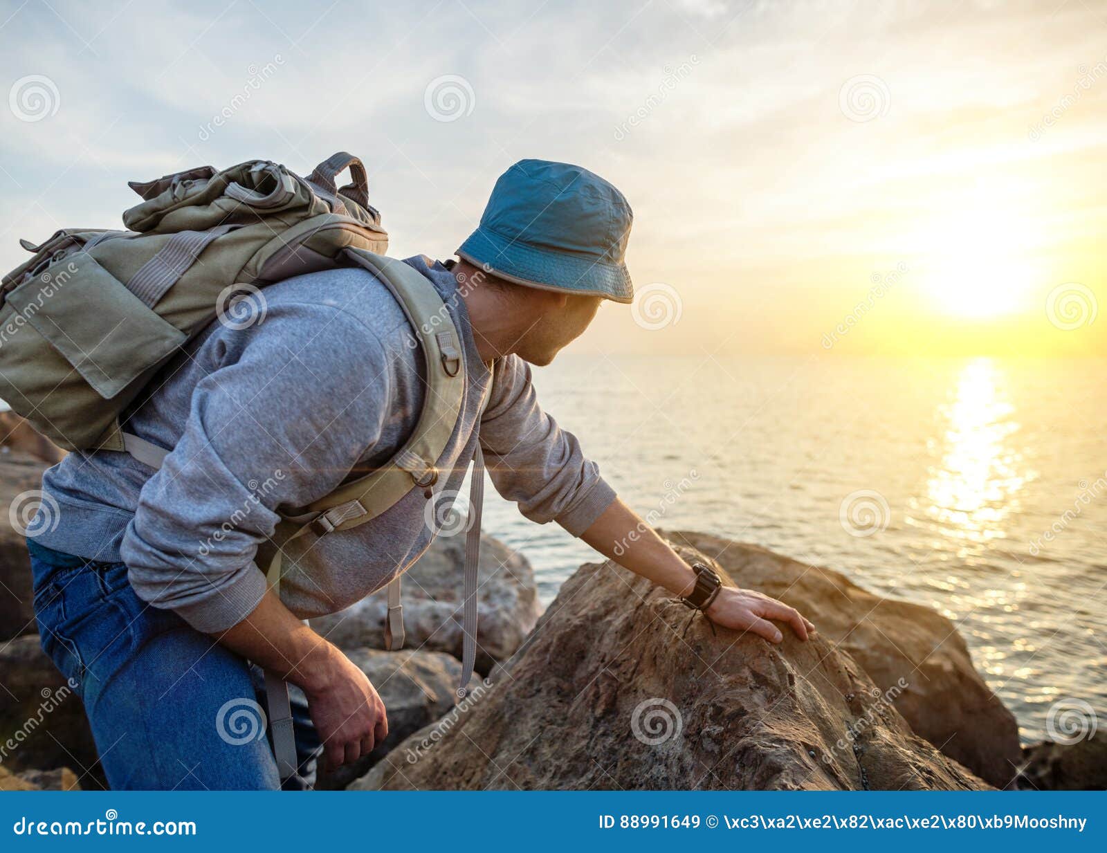 Brave man looking far away stock image. Image of overview - 88991649