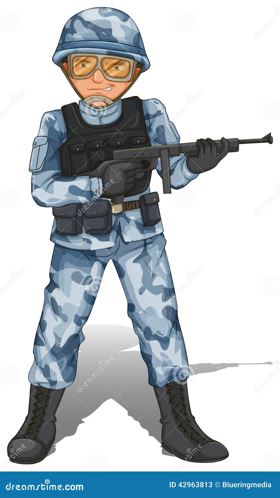A Brave Soldier Stock Vector - Image: 42963813