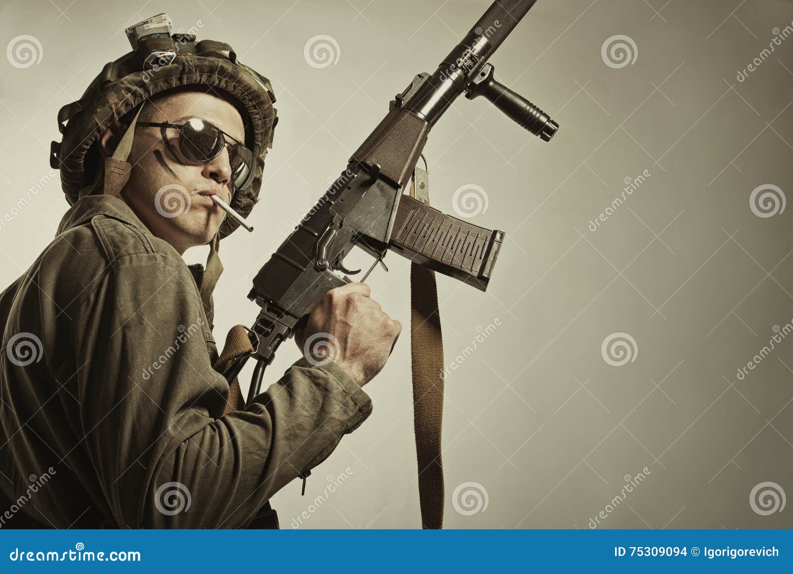 Brave soldier stock photo. Image of caucasian, warfare - 75309094