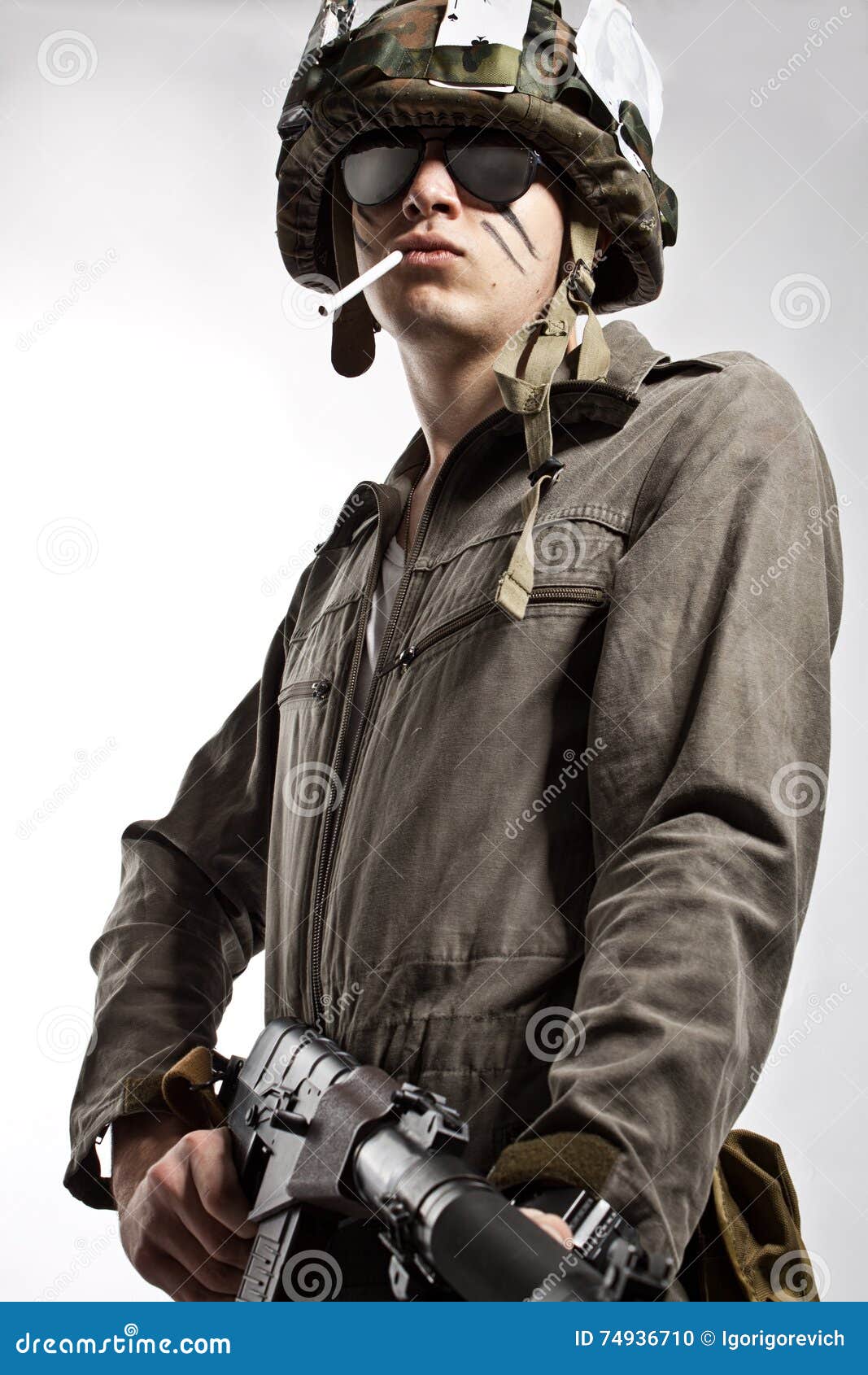 Brave soldier stock photo. Image of danger, force, courage - 74936710