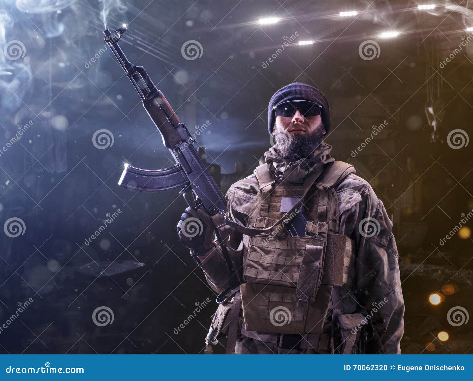 Brave Special Forces Soldier is Posing on Camera Stock Photo - Image of ...