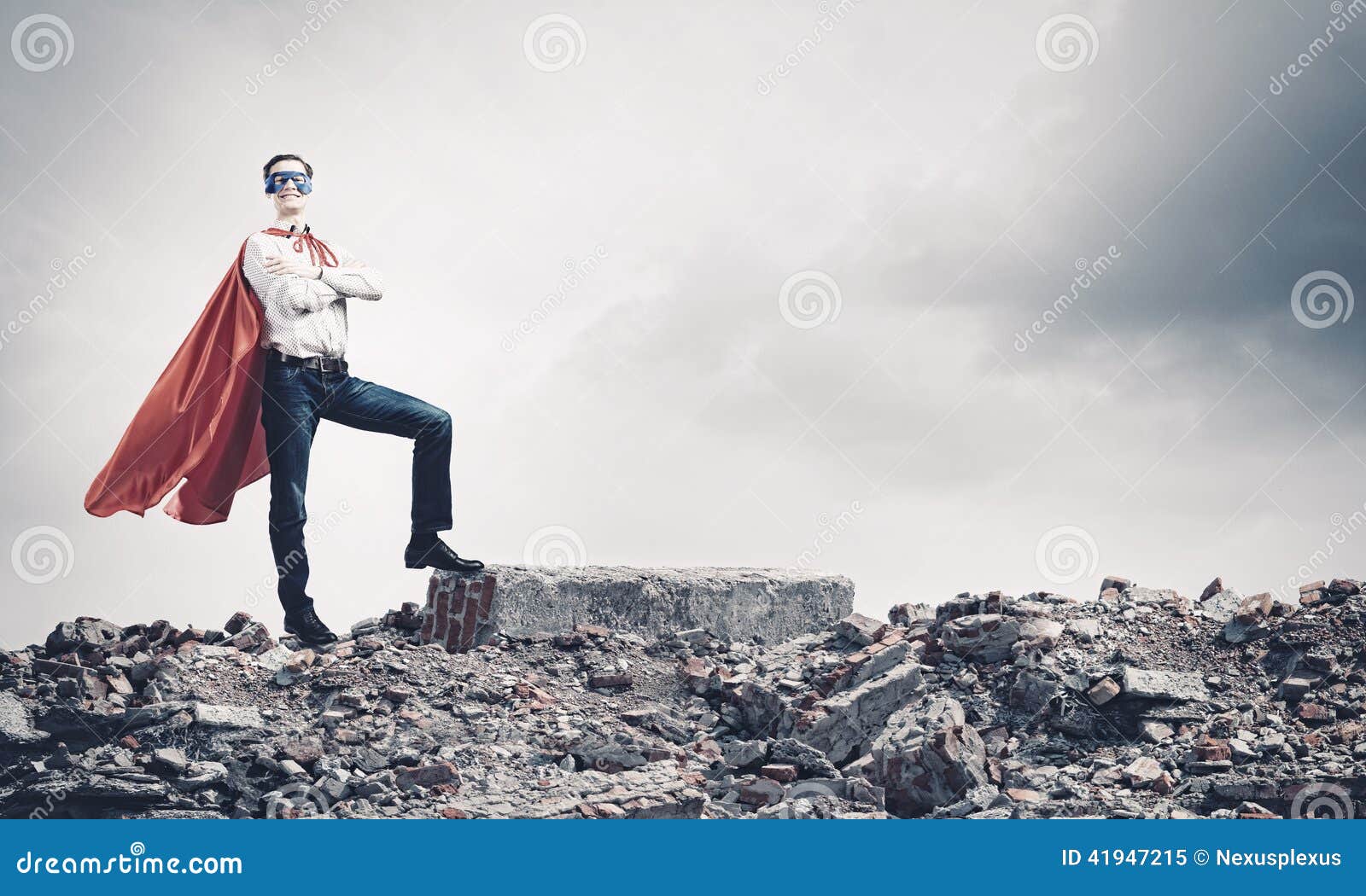 Brave superhero stock image. Image of courage, person - 41947215