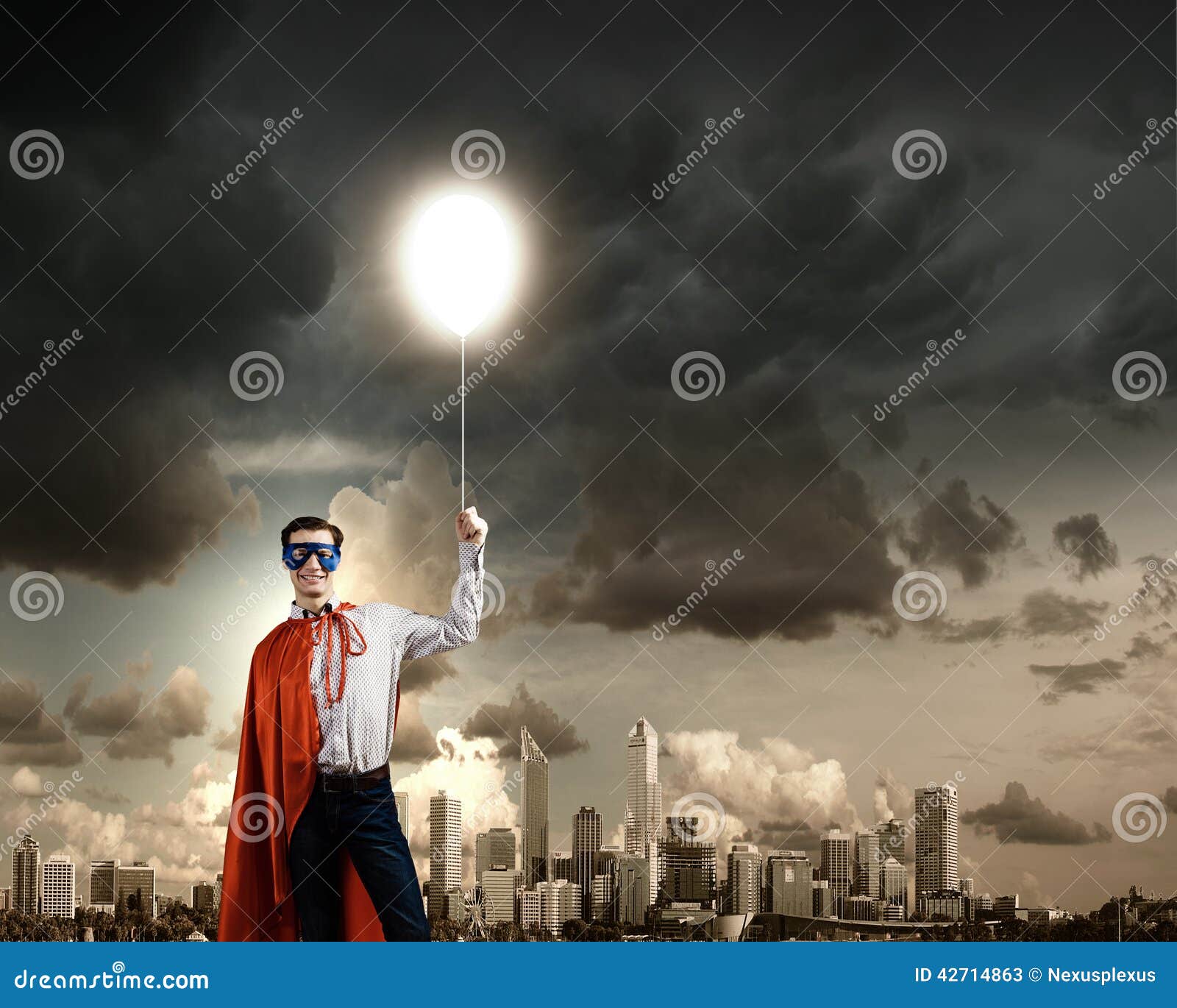 Brave superhero stock image. Image of career, brave, hand - 42714863