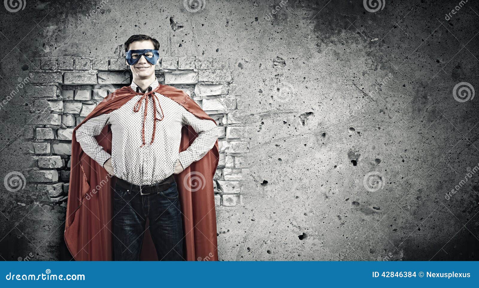 Brave superhero stock photo. Image of determination, person - 42846384