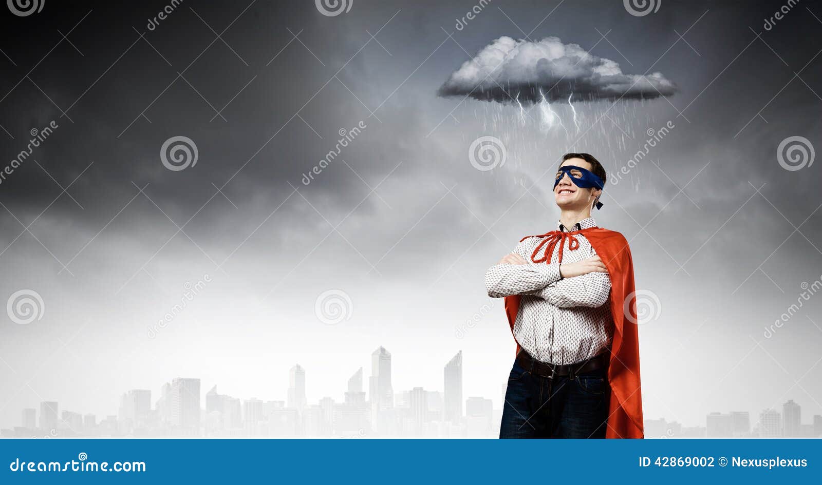 Brave superhero stock photo. Image of change, employee - 42869002
