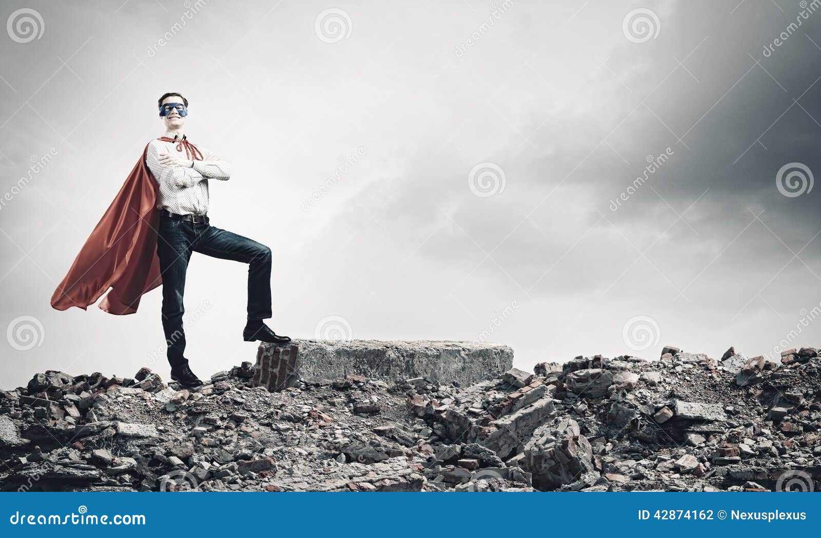 Brave superhero stock photo. Image of manager, costume - 42874162