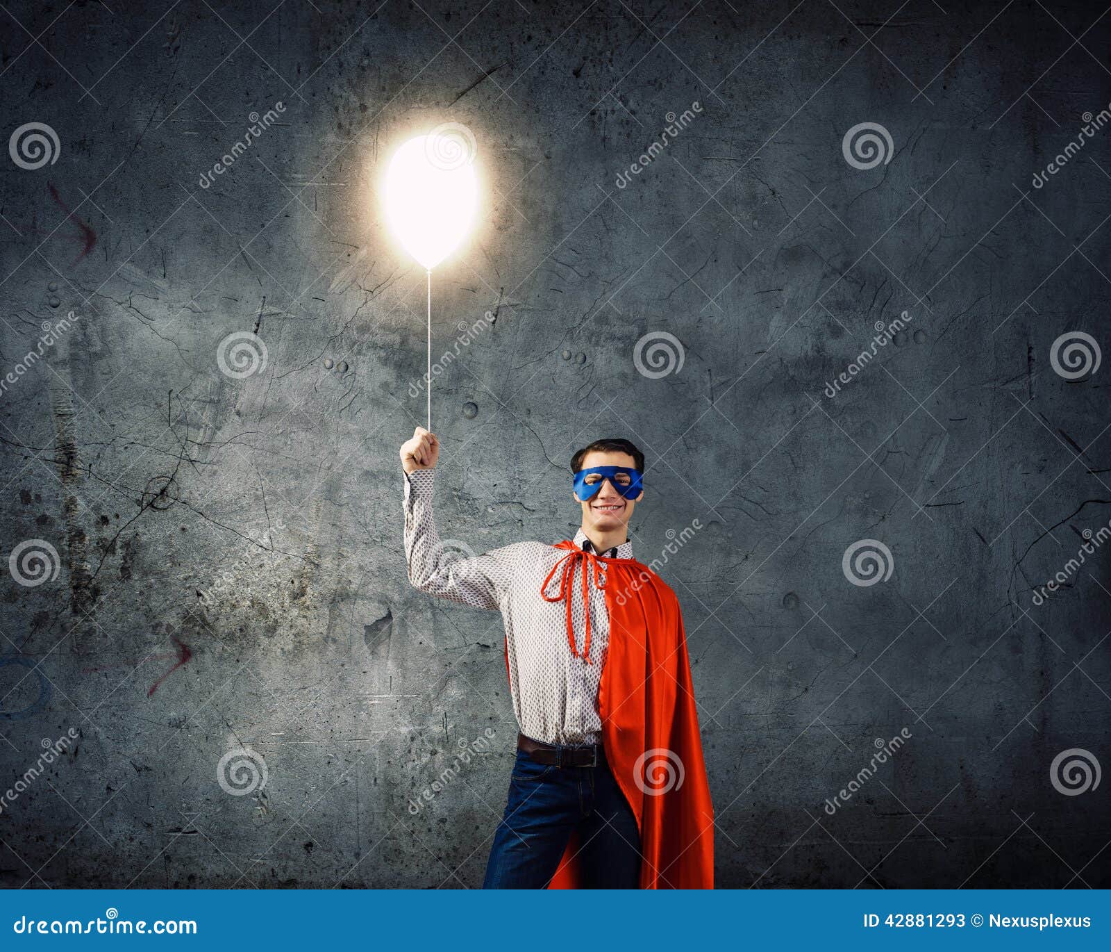 Brave superhero stock image. Image of powerful, male - 42881293