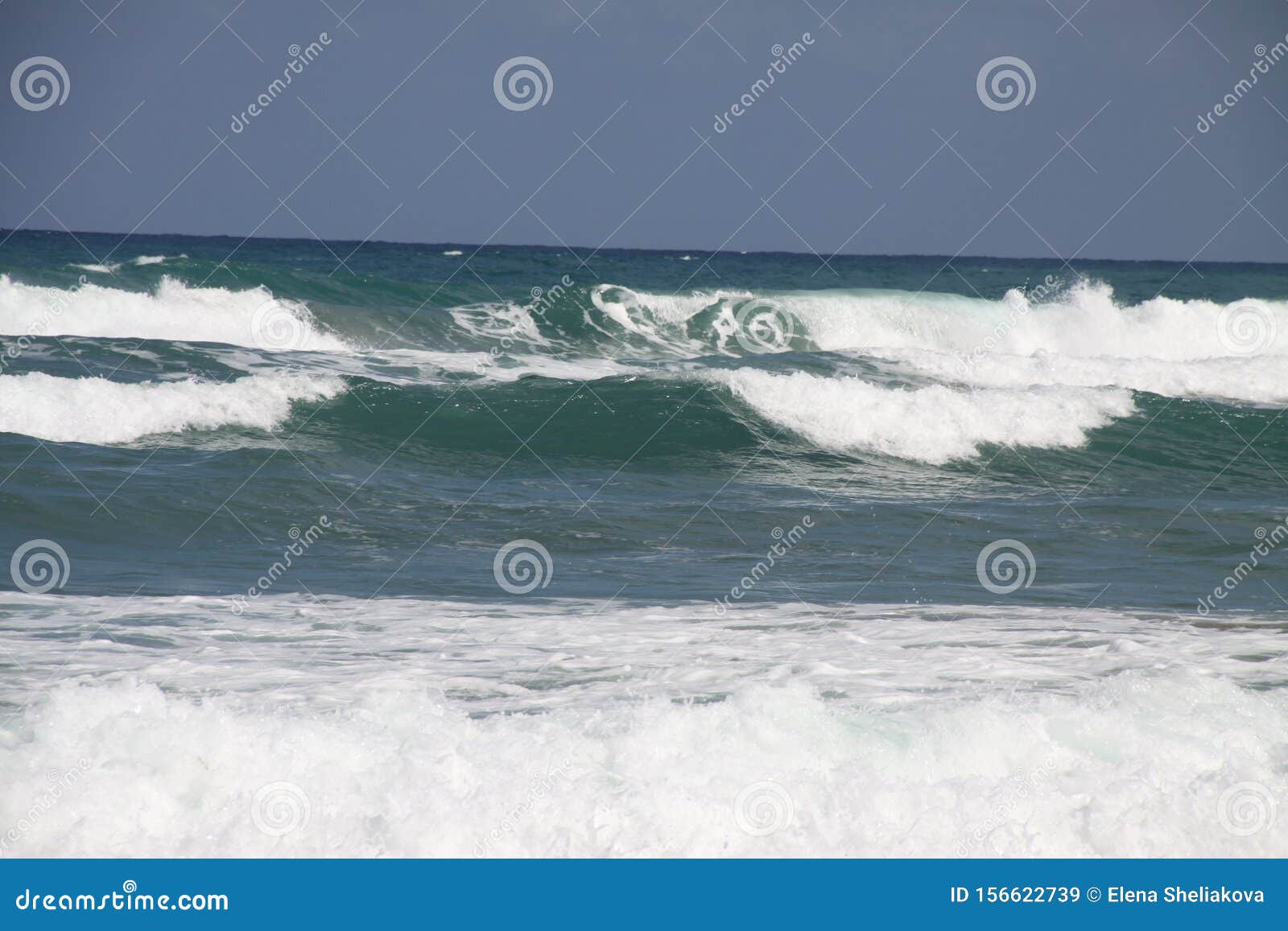 Brave waves on the beach stock image. Image of beach - 156622739