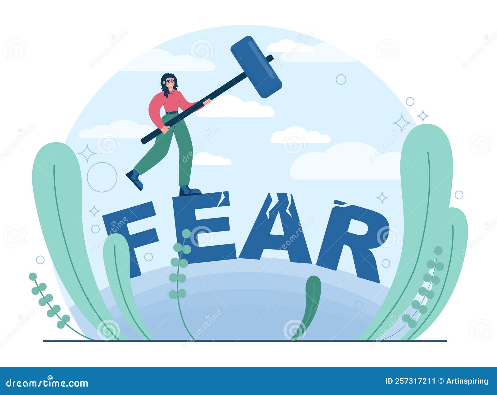 Bravery Vs Fear Puzzle Piece Filling Hole Courage Confidence Royalty ... Bravery Vs Fear Puzzle Piece Filling Hole Courage Confidence Royalty ...