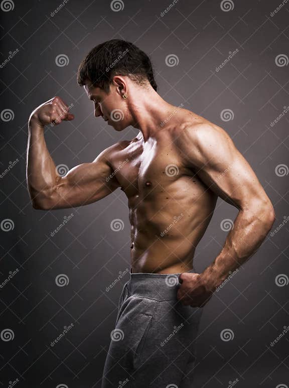 Brawny man. stock photo. Image of care, fitness, champion - 9943642