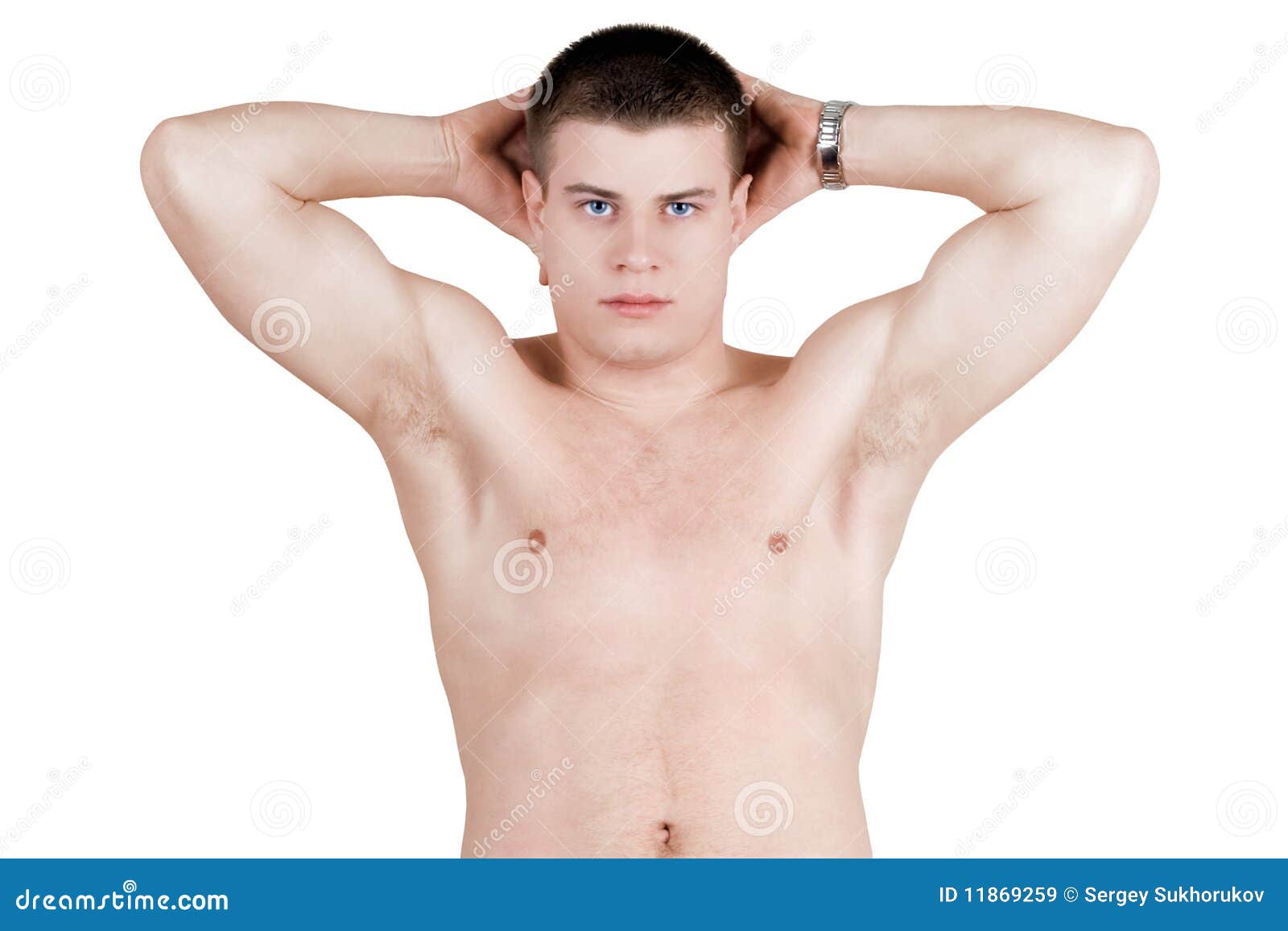 Brawny young man stock image. Image of isolated, power - 11869259