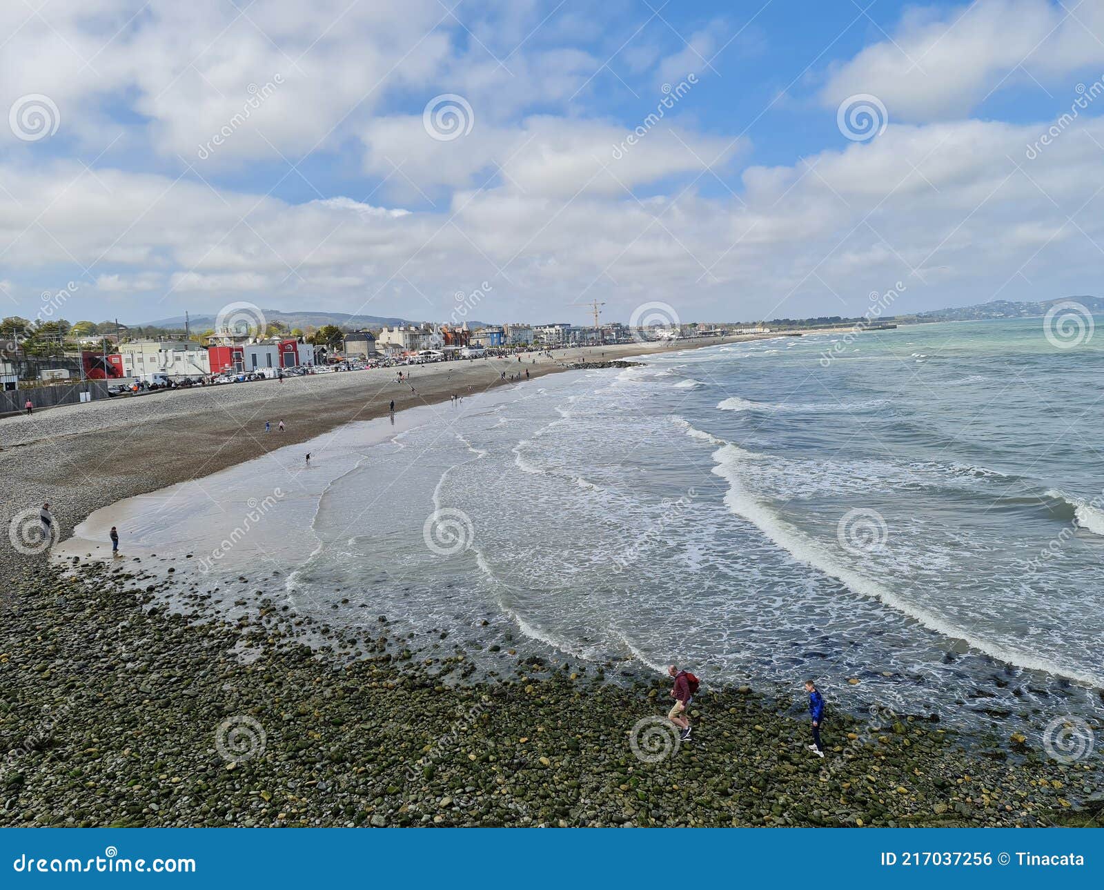 Bray Beach during Lockdown. Pandemic 2021 Editorial Photo - Image of ...