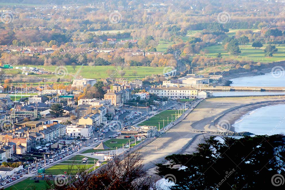 Bray Seafront stock photo. Image of harbour, beach, bray - 102334704