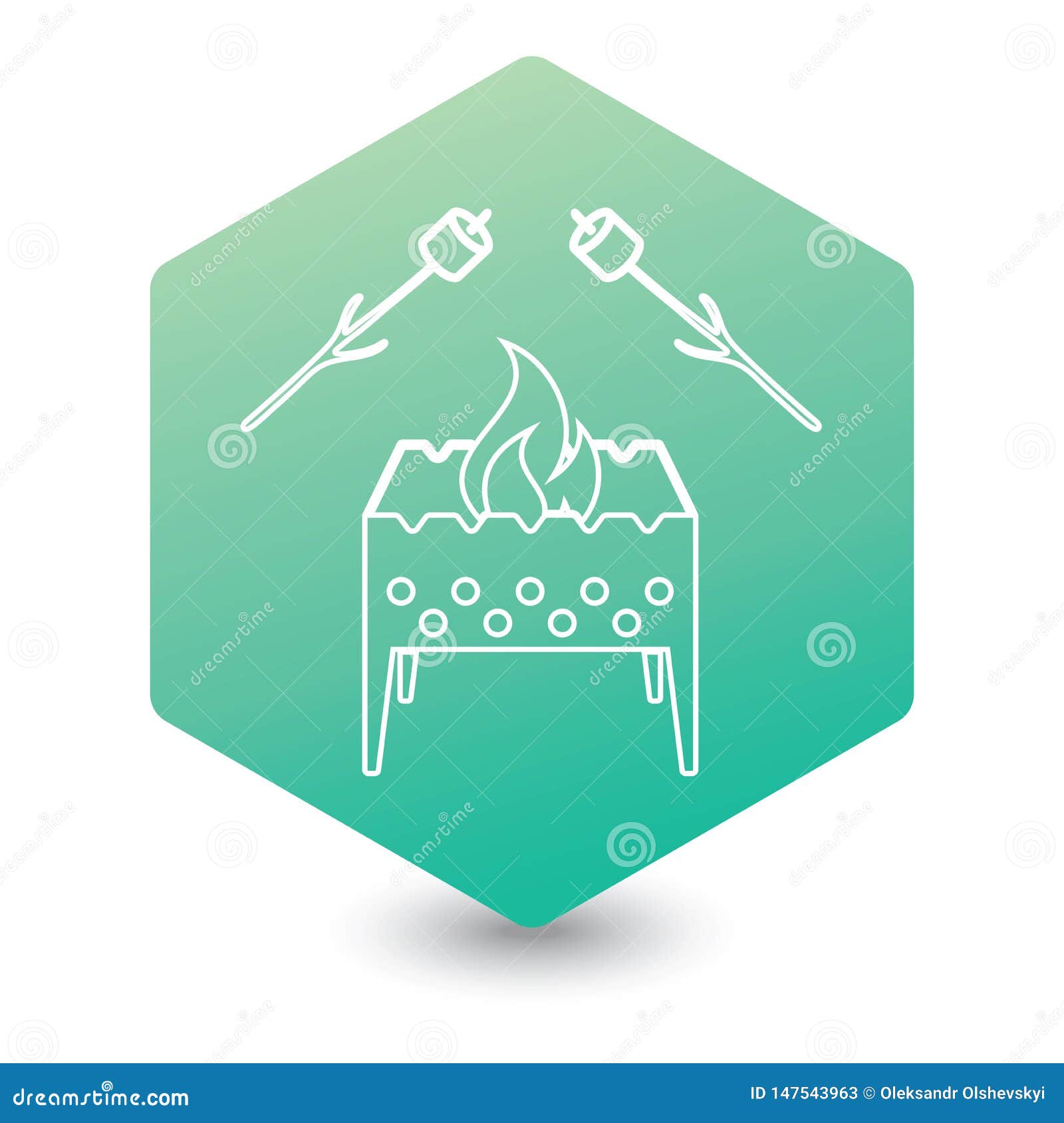 Brazier and zephyr icon stock vector. Illustration of symbol - 147543963