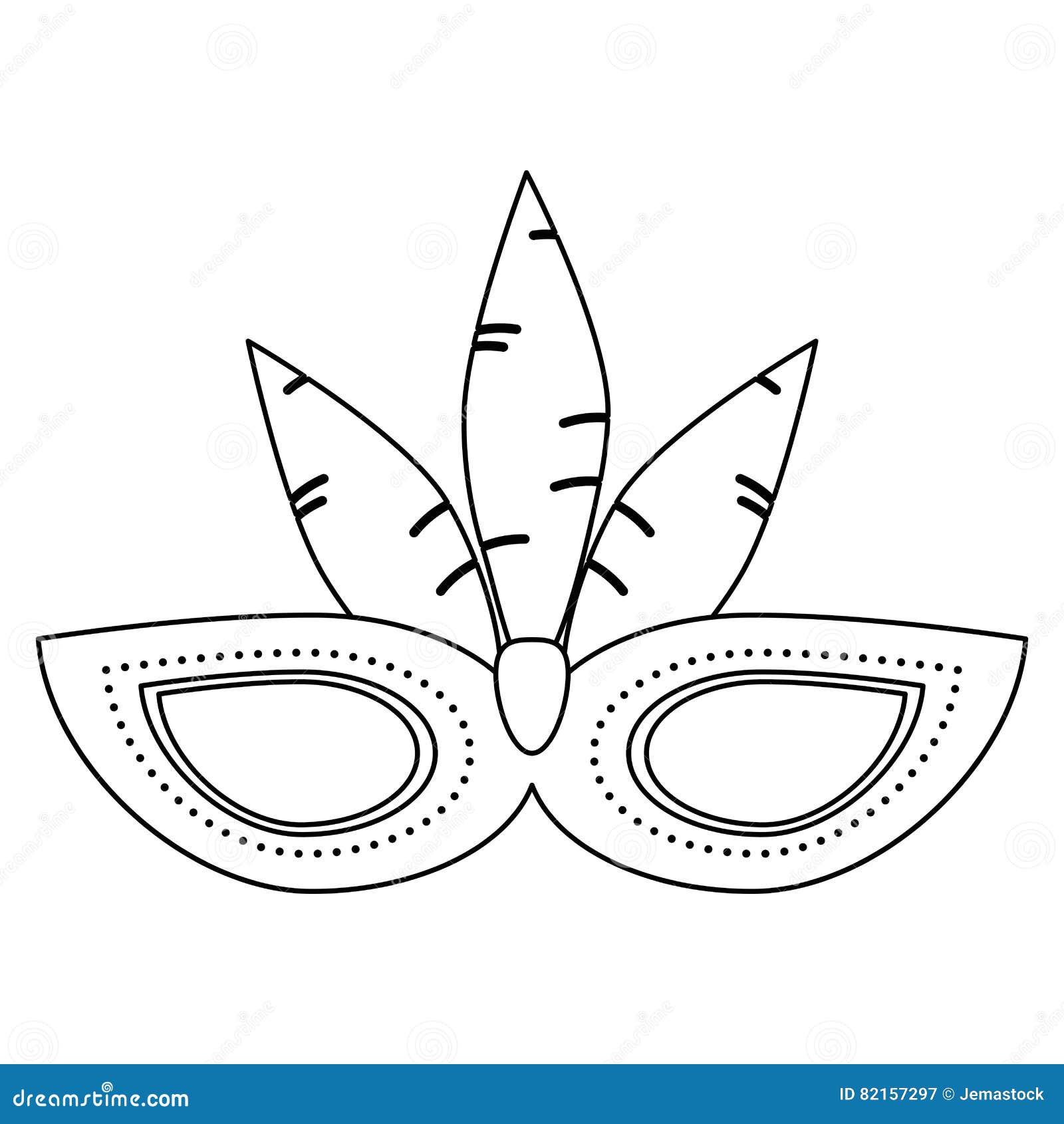 Set Feathers, Outline And Silhouette, Stylization. Cartoon Vector ...