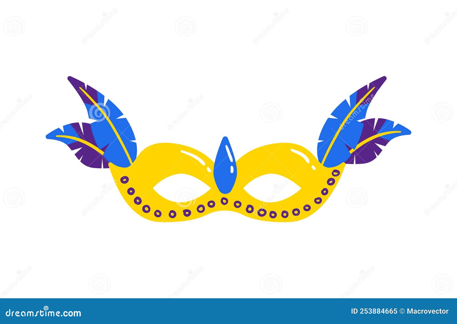 Brazil Carnival Mask stock illustration. Illustration of mask - 253884665