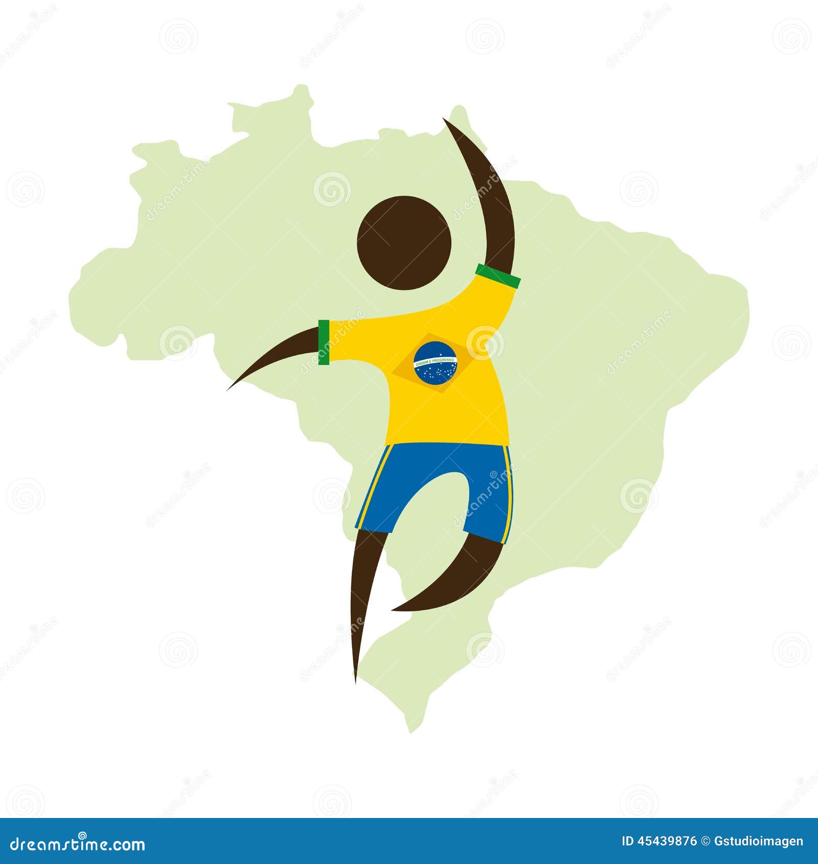 Brazil design stock vector. Illustration of country, graphic - 45439876