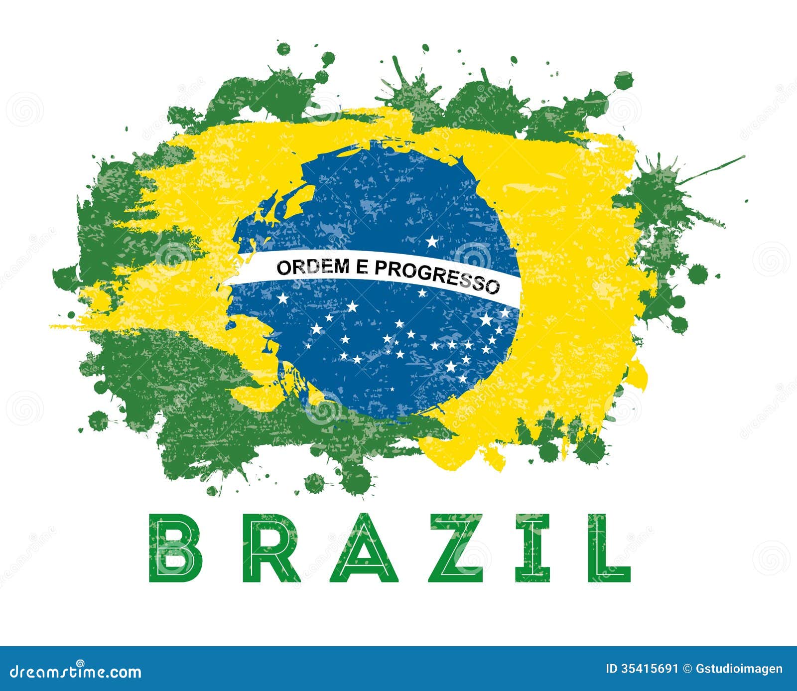 Map Of Brazil Design With Grass Texture Of Soccer Fields Royalty-Free ...