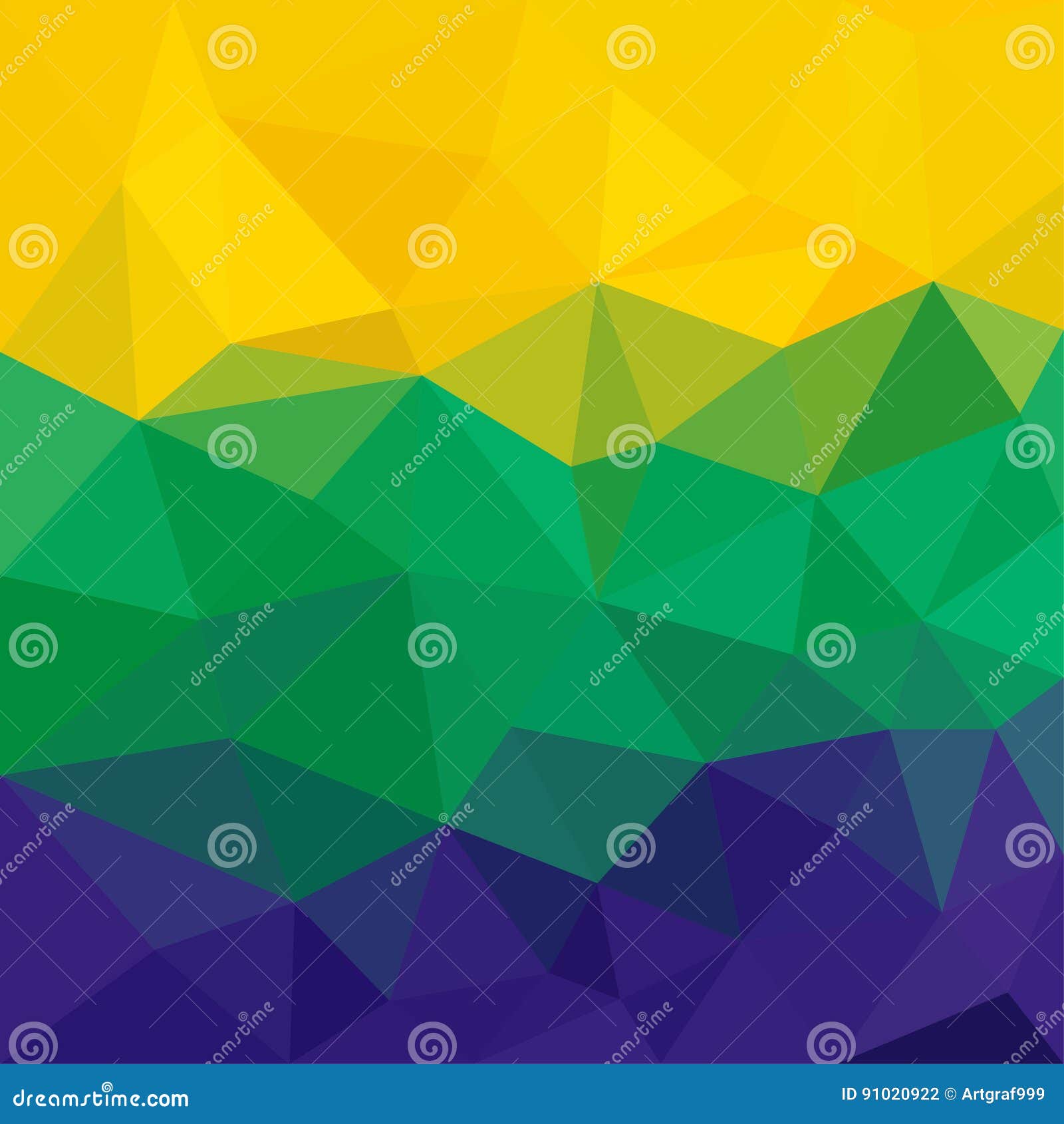 Brazil Flag Concept Low Poly Triangular Abstract Background Stock ...