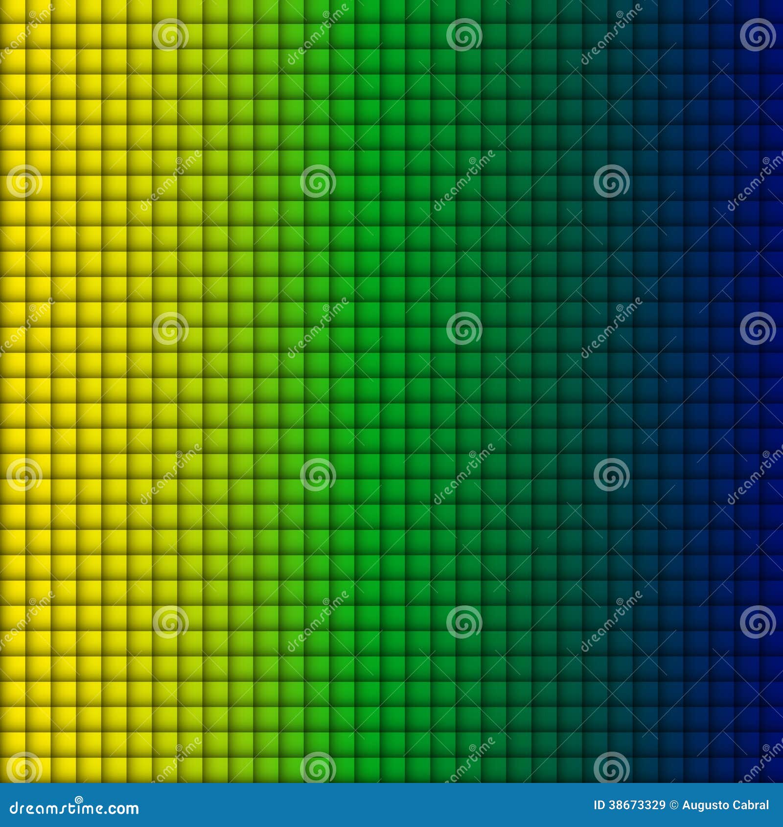 Brazil Flag Square Yellow Green Blue Background Stock Illustration ...