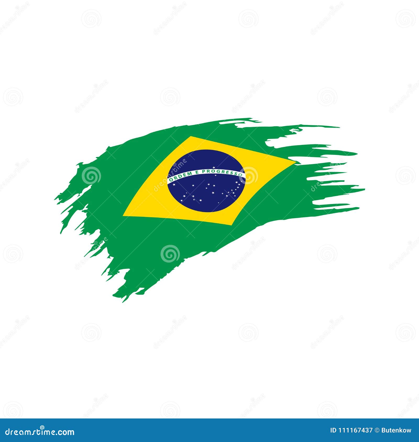 Brazil Flag, Vector Illustration Stock Vector - Illustration of ...