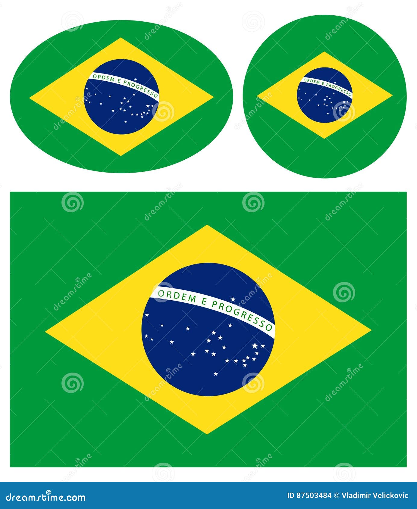 Brazil flags stock vector. Illustration of america, flags - 87503484