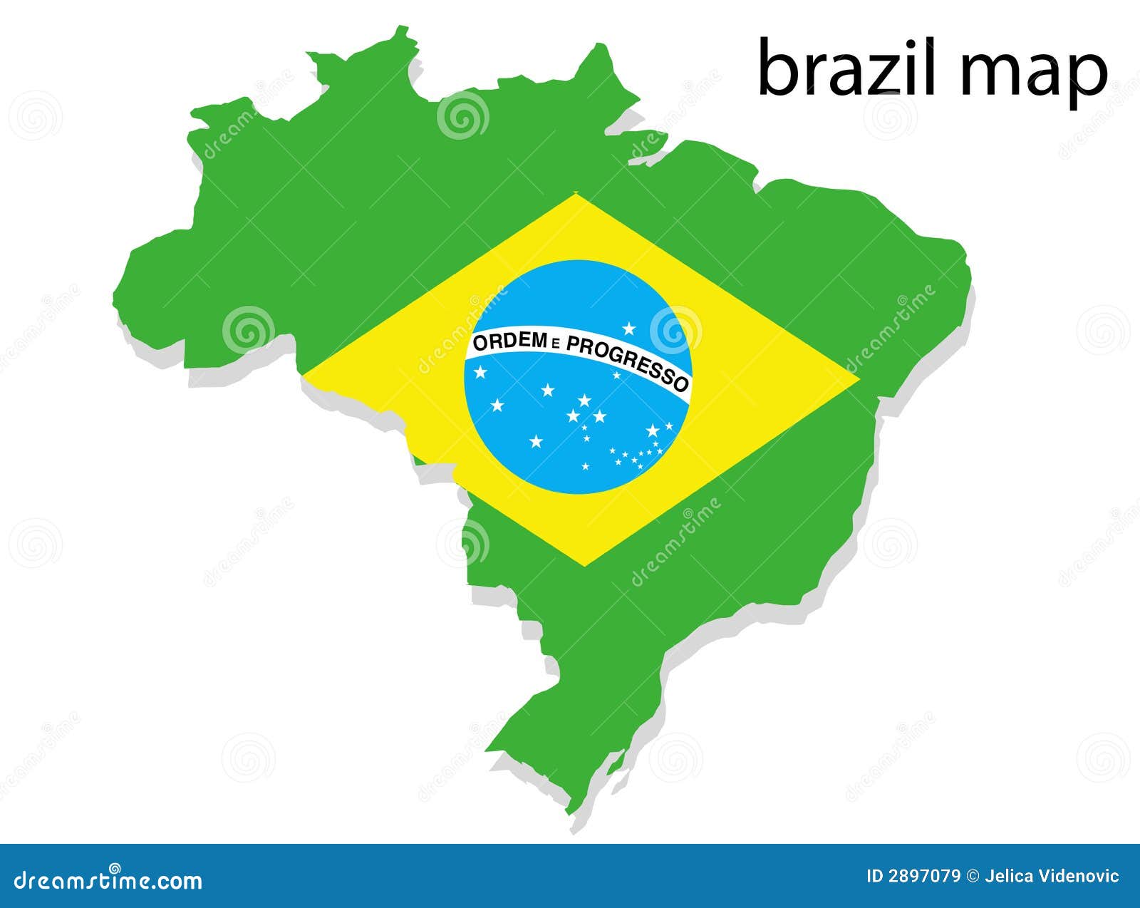 Brazil Map Royalty-Free Stock Photo | CartoonDealer.com #2897079
