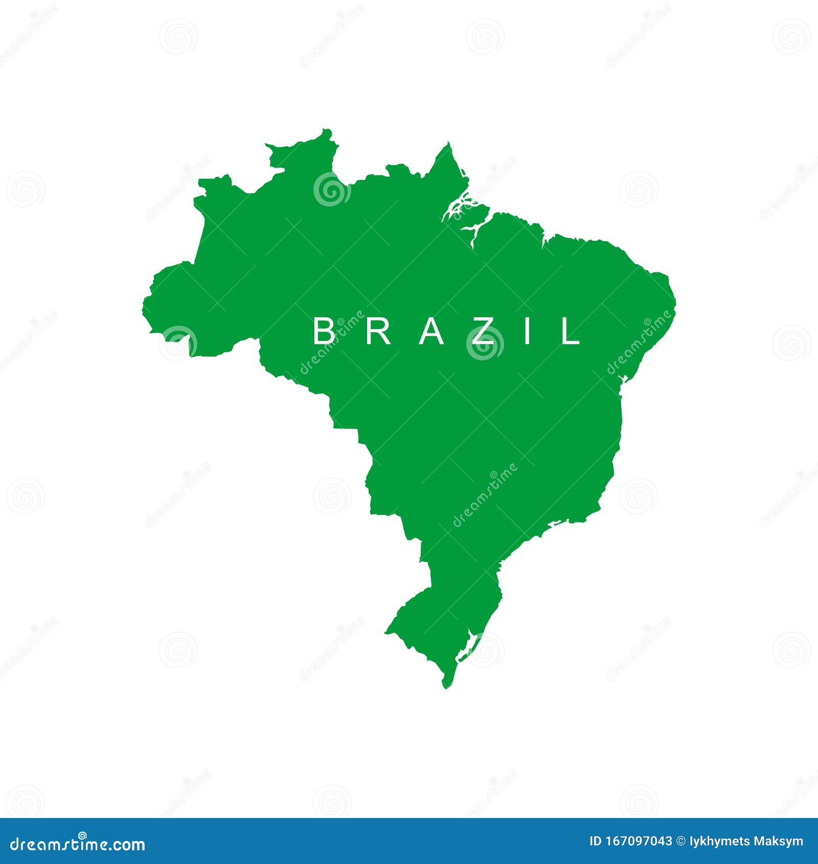 Brazil Map. Background for Your Presentations Stock Illustration ...